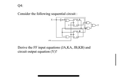 Solved Q4 Consider The Following Sequential Circuit Derive The Ff