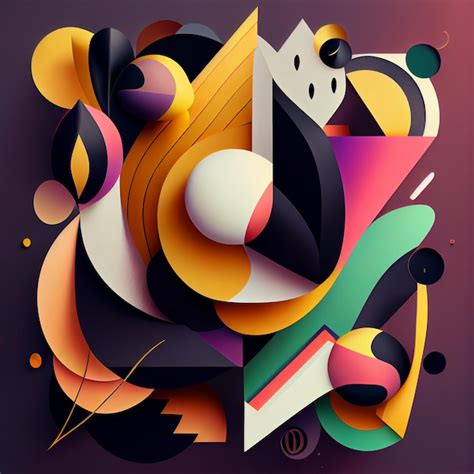 Premium Photo Bold Abstract Shapes