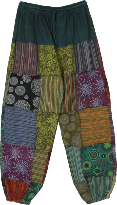 Thai Yoga Gypsy Harem Pants With Patchwork Clothing Sale On Bags Skirts Jewelry At