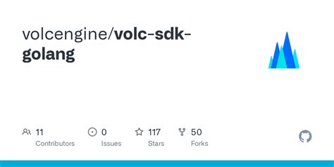 GitHub Volcengine Volc Sdk Golang
