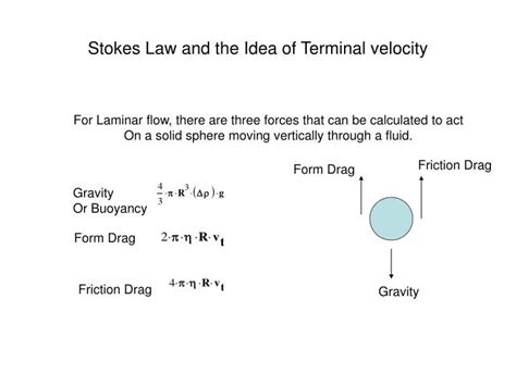 Ppt Stokes Law And The Idea Of Terminal Velocity Powerpoint Presentation Id 1116926