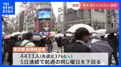 全国で新たに5万4378人感染 東京都は4433人感染 5日連続で前週同曜日下回る 厚労省 新型コロナ｜tbs News Dig │ 【気まま