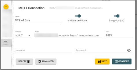 Mqtt Explorer で Aws Iot Core につなぐときの設定メモ 1ft Seabassjpmemo