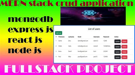 How To Create Mern Stack Project Fullstack Application Modern Fullstack Project Youtube