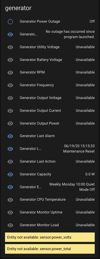 Monitor Your Generac Generator With Home Assistant Share Your Projects Home Assistant Community