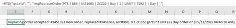 The Replace Order Request — Qst Excel Api 11 Documentation