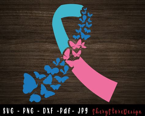 Thyroid Ribbon Svg Thyroid Cancer Svg Butterfly Thyroid Cancer Svg