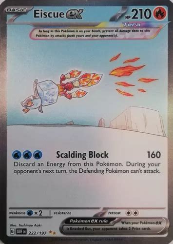 Pokémon Tcg Eiscue Ex 222 197 Full Art Meses Sin Interés