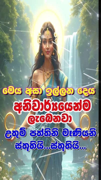 උතුම් පත්තිනි මෑණියන්ගේ පිහිටයි 😊 ️🌷 Paththini Maniyo God Viralvideo Trendingshorts Youtube