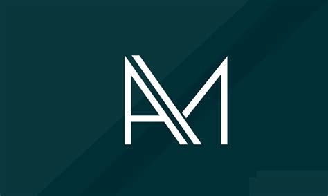 Alphabet Letters Initials Monogram Logo Am Ma A And M 15726965 Vector