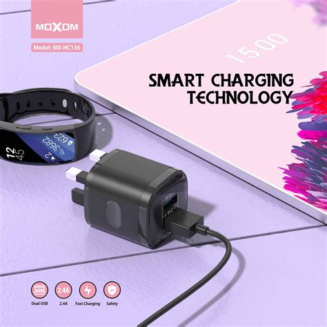 Moxom Mx Hc136 2 4a Auto Id Dual Usb Fast Charger Cme Distribution Sdn Bhd