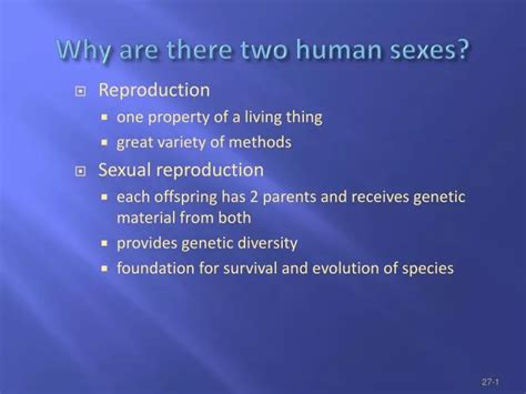 PPT Why Are There Two Human Sexes PowerPoint Presentation Free Download ID