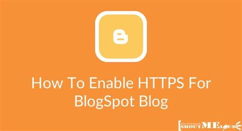 How To Enable For Your Blogspot Blog Rblogspot