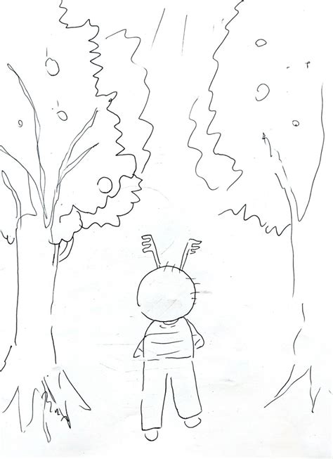 저녁 숲 속 길 산책