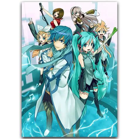 Hatsune Miku Vocaloid Art Silk Fabric Poster Print X Cm X Cm Sexy Anime Girl Wall Pictures