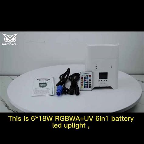 10pcs 6x18w LED Uplights Brighten Your Events Efficiently