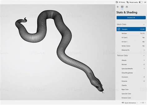 Python Snake 3d Print Model