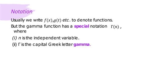 Gamma Function Pptx