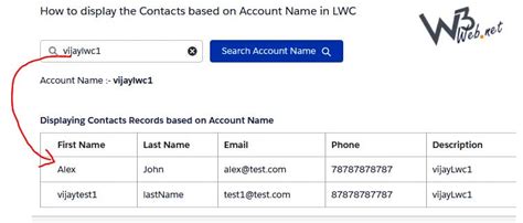 How To Display Account Related Contacts Based On Account Name In Lightning Web Component Lwc