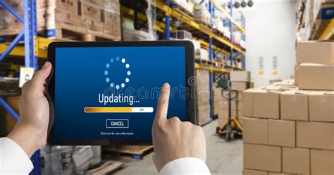 Software Update On Computer For Modish Version Of Device Software Stock Image Image Of