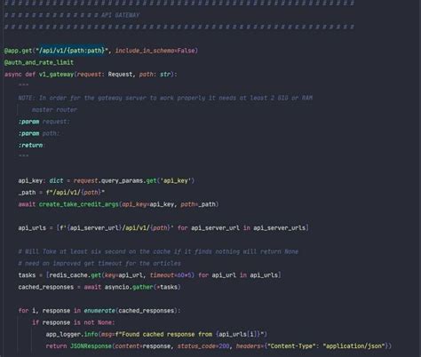 how to create a high performant api gateway using python dev community