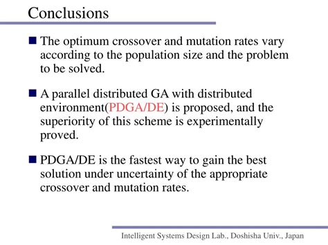 Ppt A Parallel Genetic Algorithm With Distributed Environment Scheme