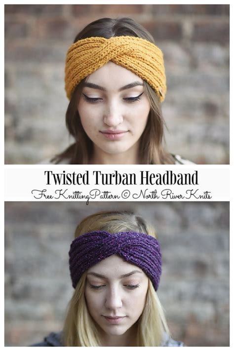 Knit Classy Twist Headband Free Knitting Patterns Knitting Pattern