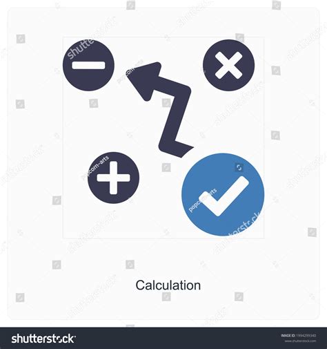 Calculation Computation Icon Concept Stock Vector Royalty Free 1994299340 Shutterstock