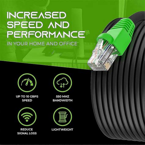 69 6m Cat6 Direct Burial Ethernet Cable Cat 6 Outdoor Waterproof In Ground Uv Jacket Utp