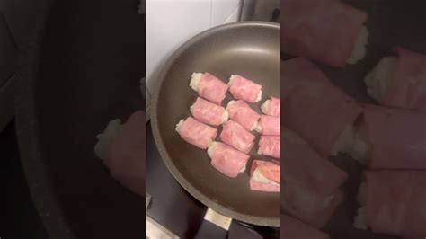 간단 도시락 베이컨말이 주먹밥 Cooking Food 음식 요리 간단한요리 도시락 자취요리 간단도시락 Youtube