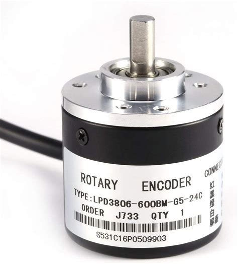 Buy 600p R Rotary Encoder 5v 24v Ab 2 Phase Shaft 6mm Photoelectric