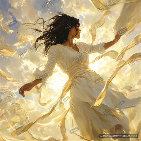 Ai创作图在阳光下无声起舞 挥舞飘带的女生 在天边的舞者 风中的飘带 舞动绸带的女孩 随风起舞 风吹长裙 抛丝巾剪影 白衣仙女之舞 唯美飘逸 唯美飘逸活力梦幻 甩丝巾剪影 光影交织的舞曲 迎风