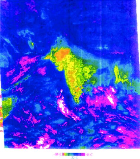 Difference Of Temperature Image Over Indian Subcontinent Download Scientific Diagram