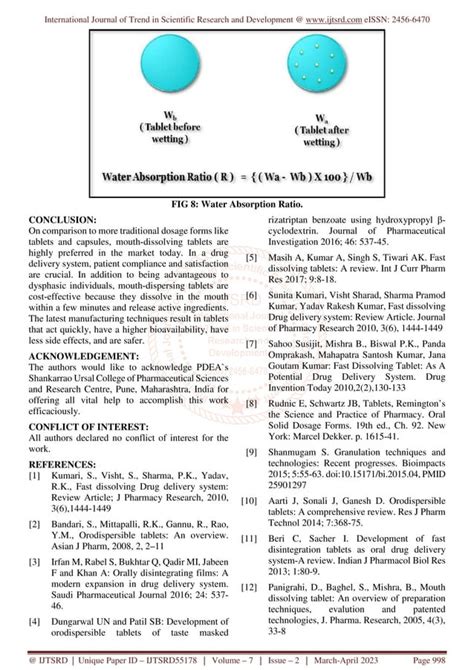 Review On Formulation Approaches And Evaluation Parameters Of Mouth Dissolving Tablet Pdf