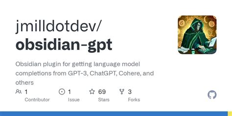 Github Jmilldotdevobsidian Gpt Obsidian Plugin For Getting Language