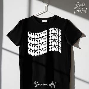 Custom Text Svg Custom Wavy Letters Svg Png Custom Order Svg Custom Text Png Wavy Stacked