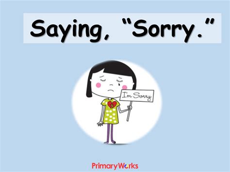 Saying Sorry PowerPoint To Download For Primary KS Or KS Assembly Or Collective Worship