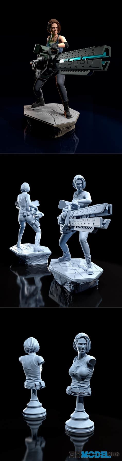 3d Model Jill Valentine Printable