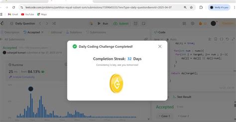 leetcode codingstreak dsa problemsolving consistency keepgrowing suhanjali kumari