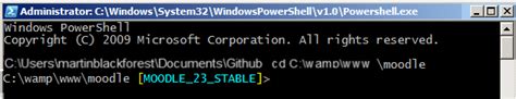Windows Installation Using Git Moodledocs