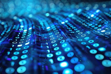 Abstract Digital Binary Code Flow Stock Illustration Illustration Of Code Matrix 331205094