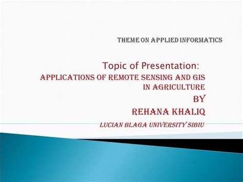 Application Of Gis In Agriculture Pptx Agriculture Industries