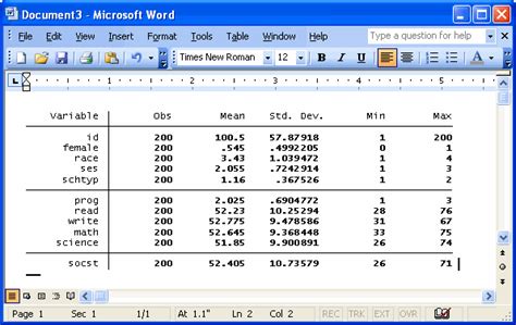 How To Save Stata Output In Word