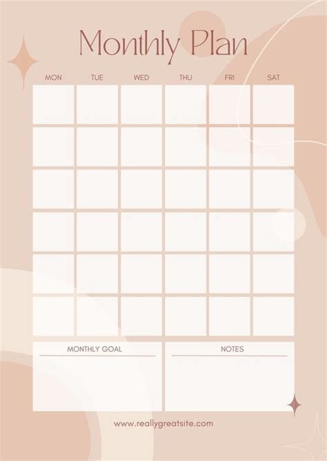 Page 14 Free Personalized Monthly Planner Templates To Print Canva