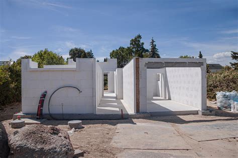 집의 건설 현장 폭기 된 콘크리트 블록으로 만든 미완성 주택 집에 대한 스톡 사진 및 기타 이미지 집 덴마크 콘크리트 Istock