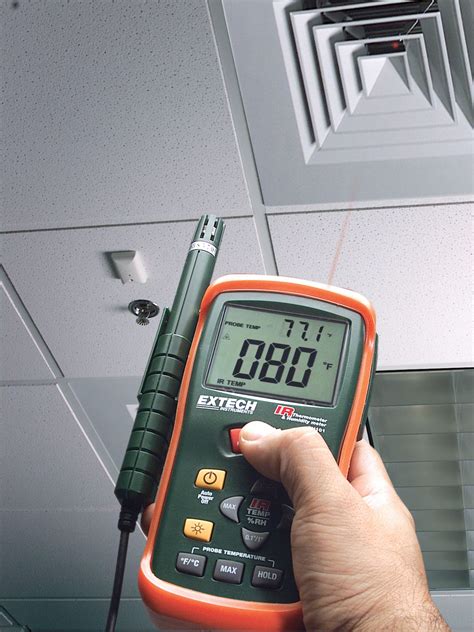 EXTECH Relative Humidity Meter With Infrared Thermometer Meter Style To Relative
