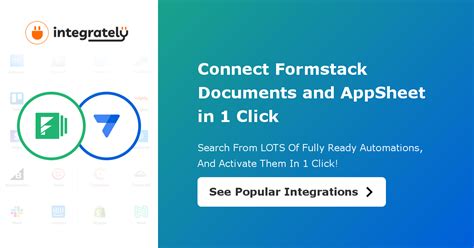 How To Integrate Formstack Documents AppSheet 1 Click Integration
