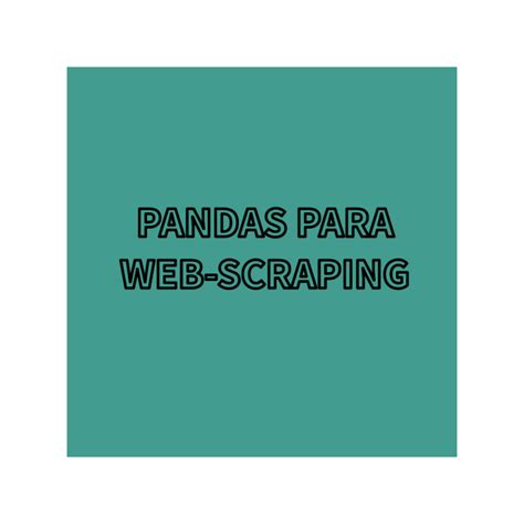 pandas para web scraping