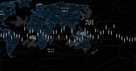 Animation Of Financial Data Processing Over World Map Stock Footage Video Of Abstract