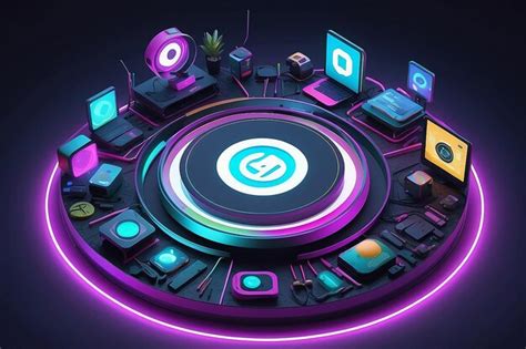 Premium Photo Modern Powerful RGB Desktop PC Computer In Dark Computer Case Of Gaming PC With